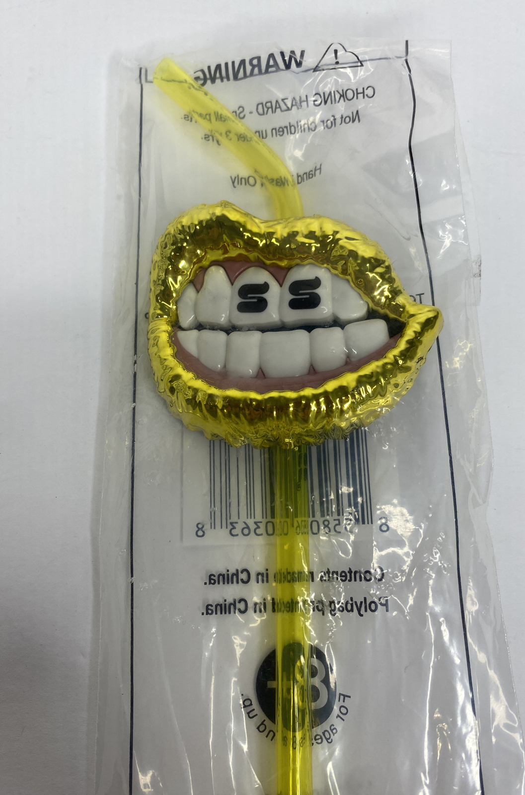 7 Eleven 7-11 Slurpee Straw Mouth Pop Grills Gold Mouth Yellow Straw ...