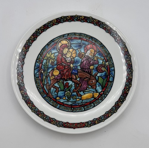 Five (5) Noel Vitrail D’Arceau Limoges Stained Glass Art Plates ...