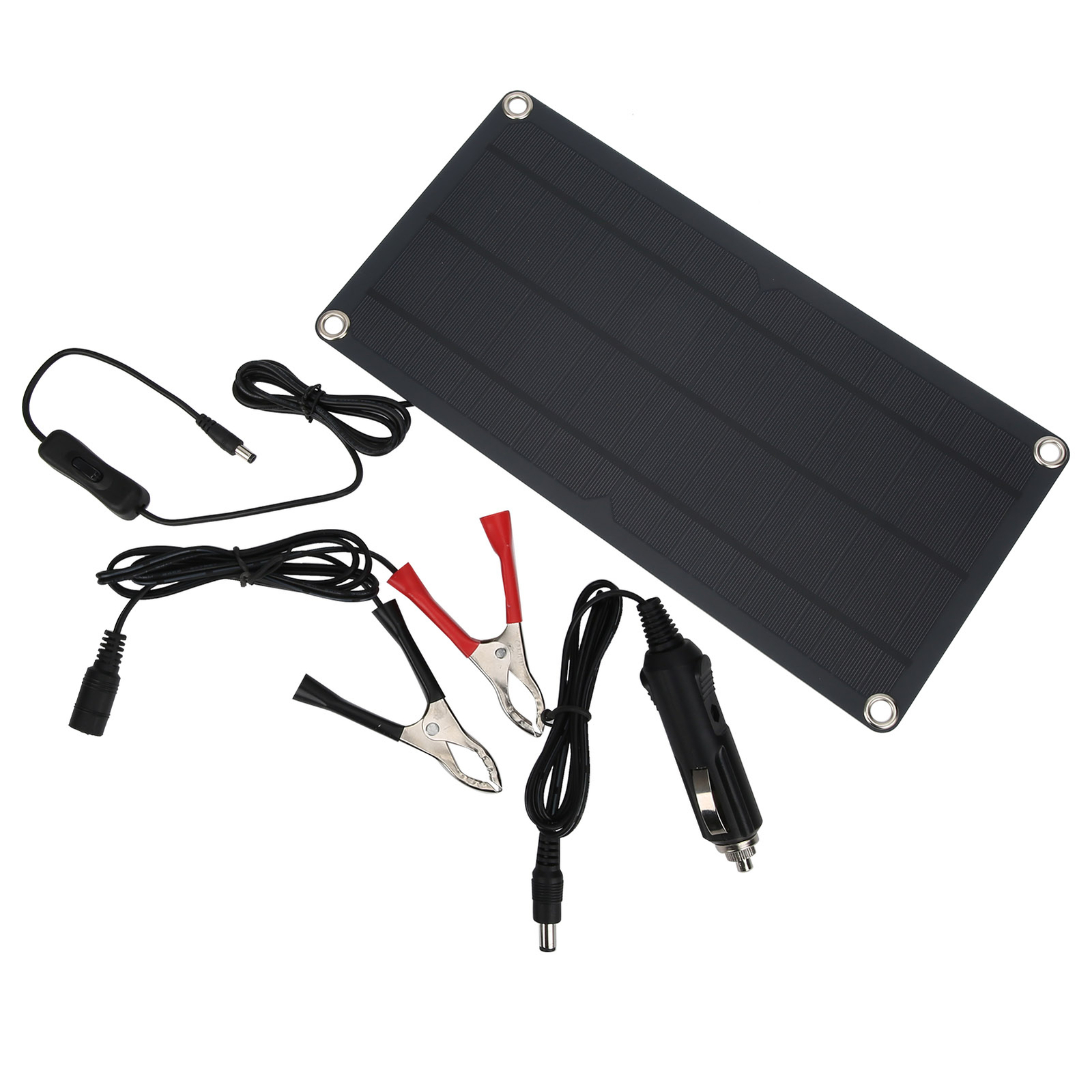 10W Solar Panel Monocrystalline Silicon Solar Battery Charger Recharge ...