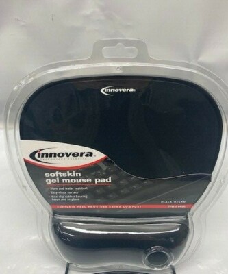 Innovera Softskin Gel Mouse Pad with Wrist Rest IVR-51450, Black- NEW ...