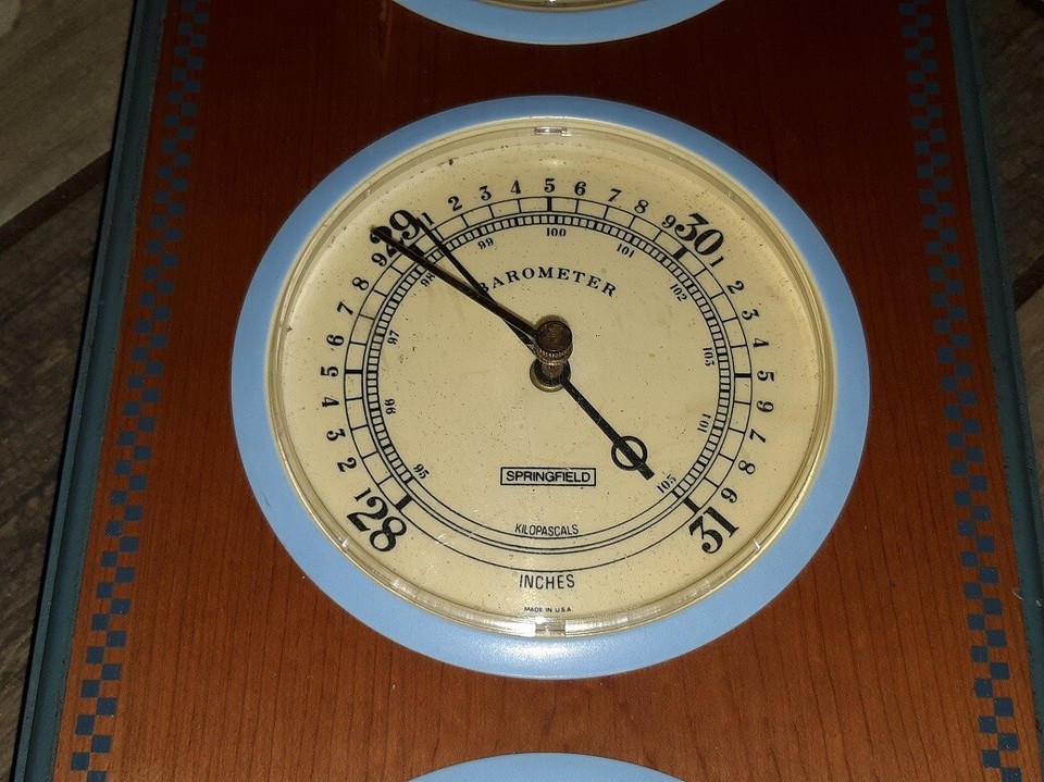 SPRINGFIELD DECORATIVE WALL BAROMETER THERMOMETER HUMIDITY | eBay