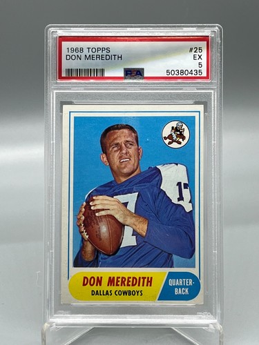 1968 Topps #25 Don MEREDITH PSA 5 Graded NM Cowboys FOOTBALL Card | eBay