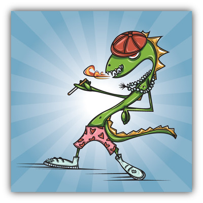 Funny Smoking Lizard Car Bumper Sticker Decal 5'' x 5'' | eBay