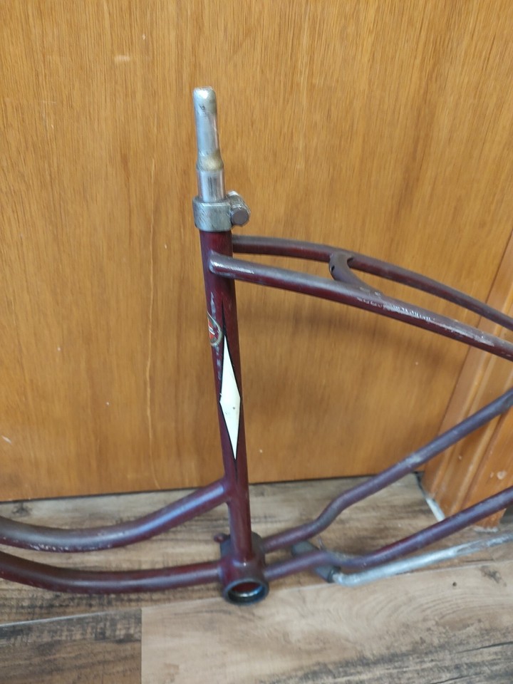 Vintage 1947 Ladies Schwinn Bicycle Frame With Kickstand Great Shape | eBay