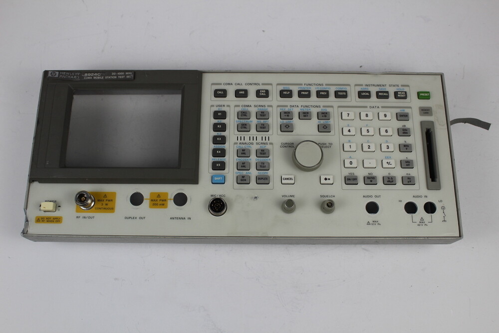 Agilent 8924C LM9002 Front Panel CDMA Mobile Station Test Set 30-1000 ...
