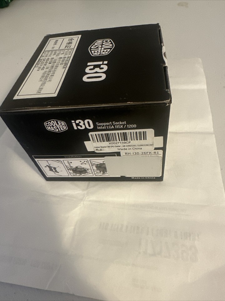 Cooler Master i30 CPU Cooler - 92mm Low Noise Cooling Fan RH-130-26FK ...