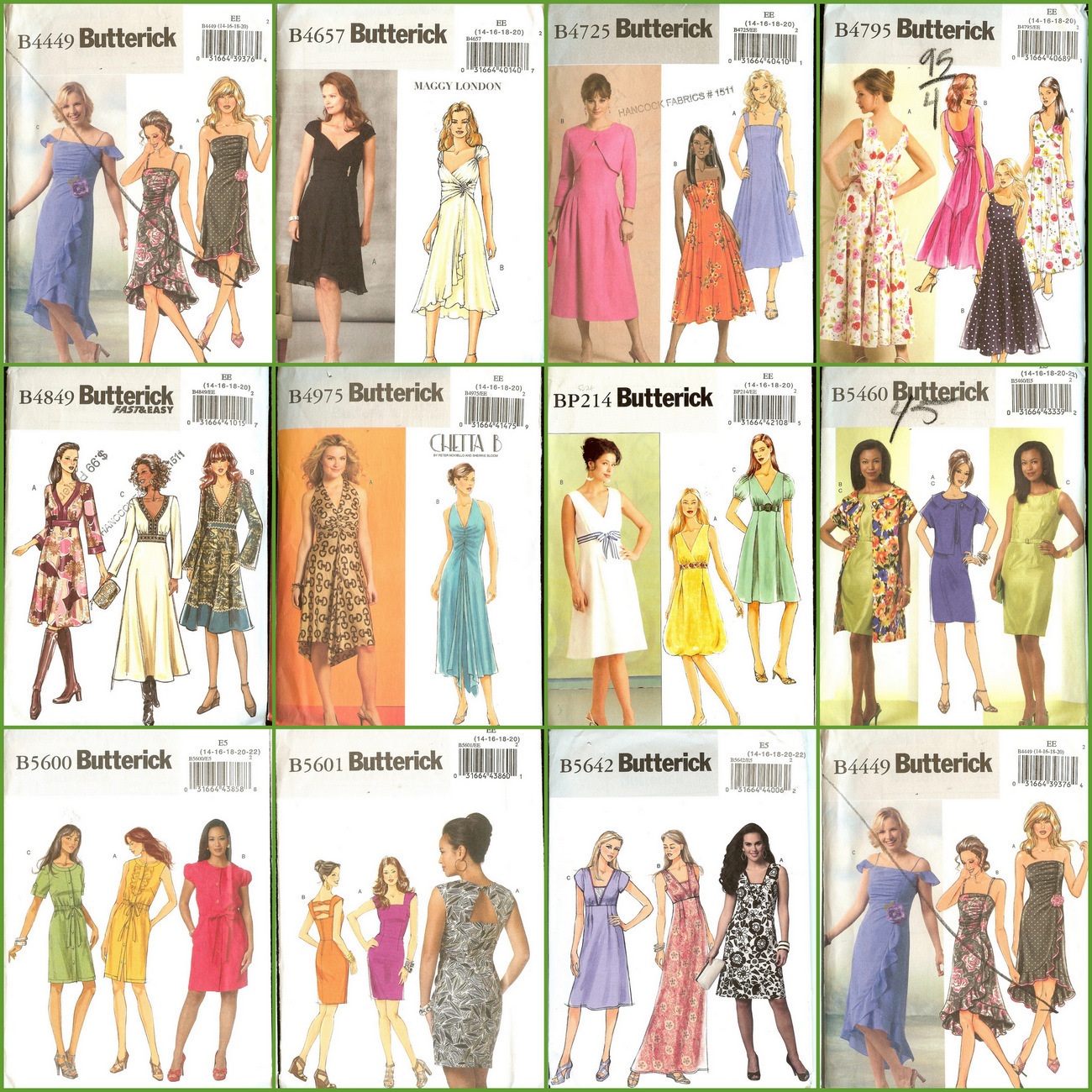 OOP Butterick Sewing Pattern Misses Dress Plus Size 14 - 20 or 14 -22 ...