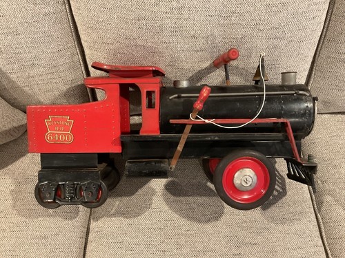 Antique Keystone 6400 Ride On Train Engine Toy Railroad Steel Buddy L ...