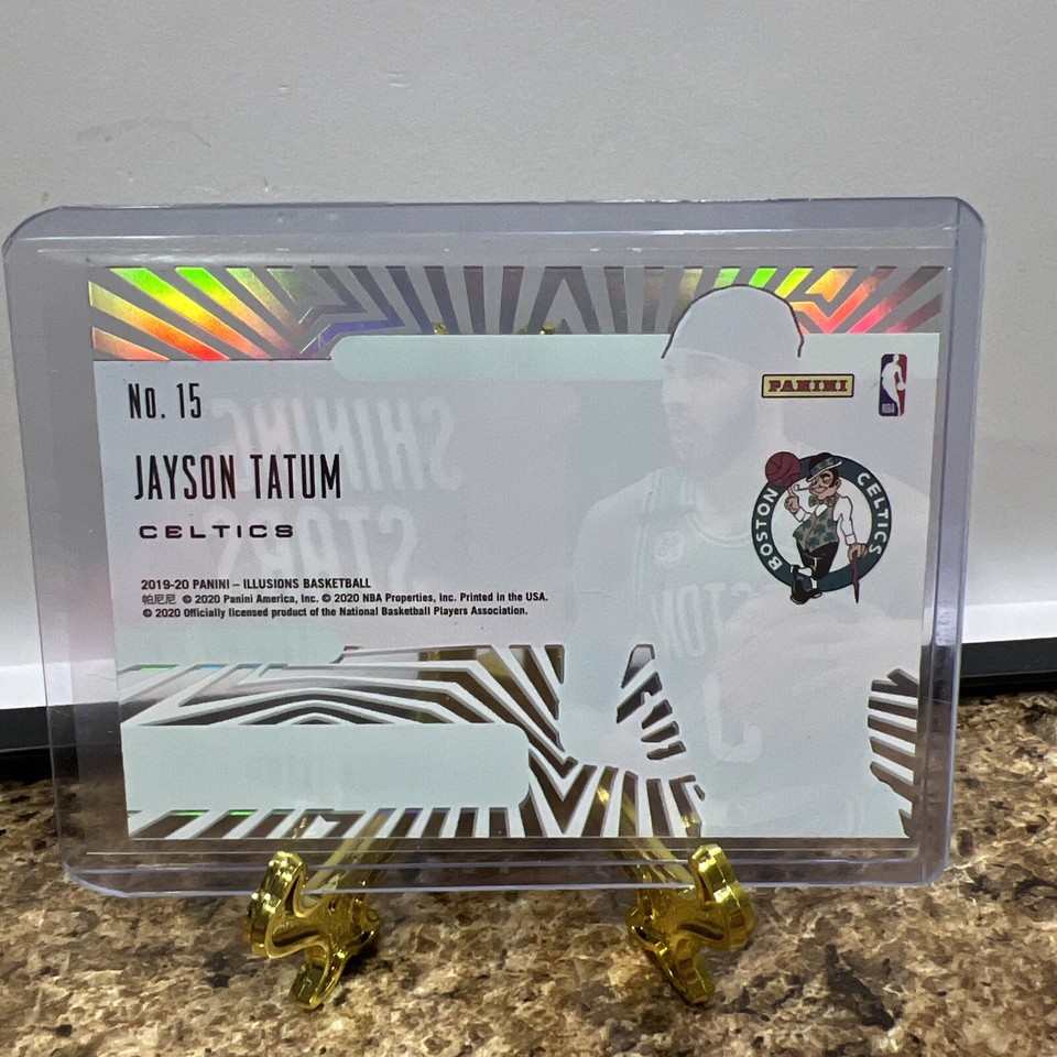 2019-20 Panini Illusions Jayson Tatum Acetate Shining Stars Emerald ...