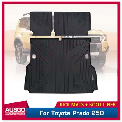 PRE-SALE AUSGO Kick Mats Boot Liner for Toyota Land Cruiser Prado 250 ...