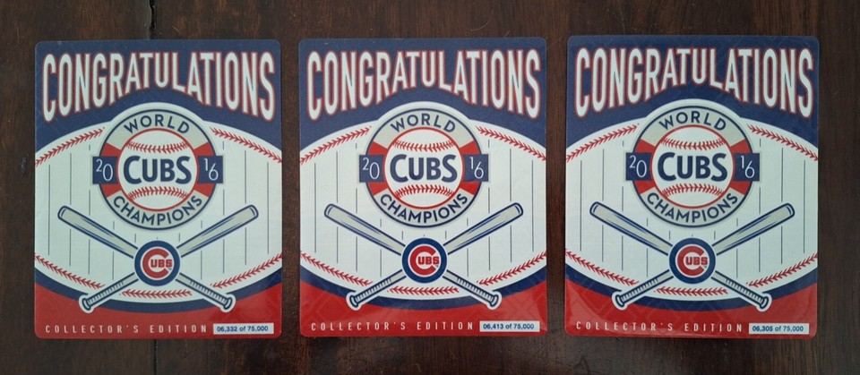 2016 Chicago Cubs MLB World Series Champion Vienna Beef Franks ...