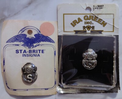 2 US Army Engineer Salvage Diver Badges (Pins) bright oxidized. NEW. | eBay