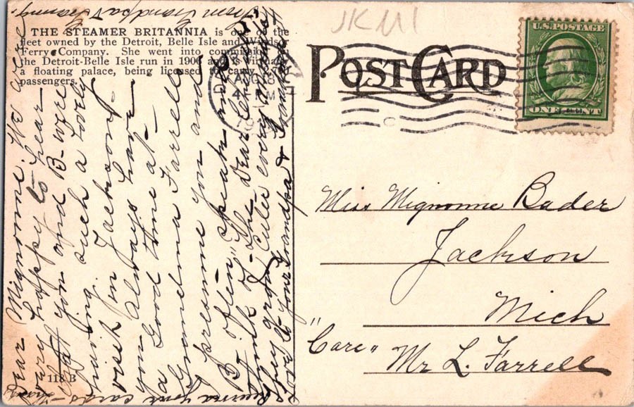 Cruise Ship Boat - Featured on Great Vintage Nautical Postcard a/31 ...