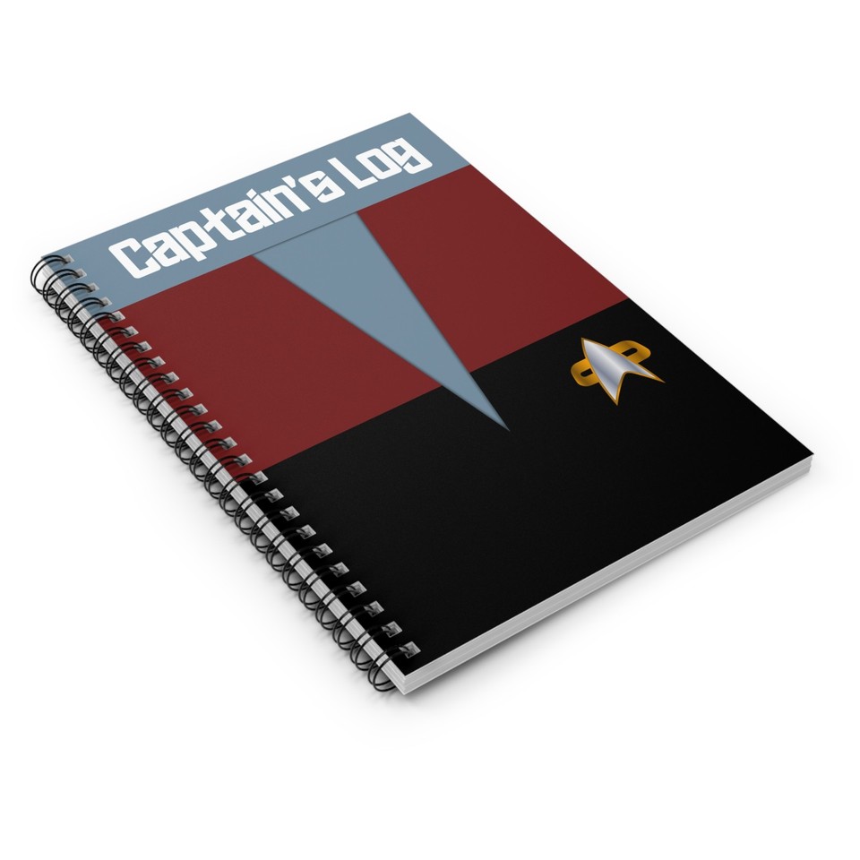 Star Trek Voyager Red Spiral Notebook - Janeway - Star Trek Gift | eBay