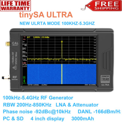 ULTRA 100k-5.3GHz RF Signal Generator Handheld Tiny Spectrum Analyzer ...