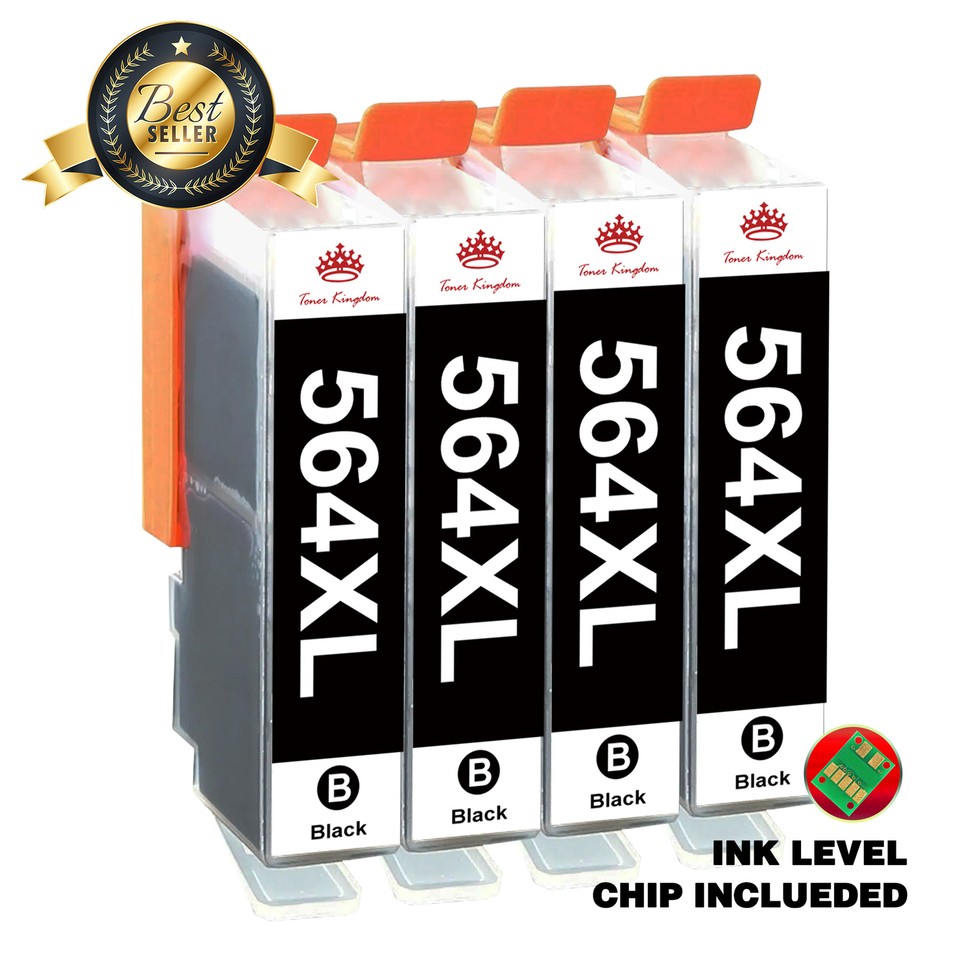 564XL Ink Cartridge for HP Photosmart 5510 7510 7525 Deskjet 3520 3522 ...