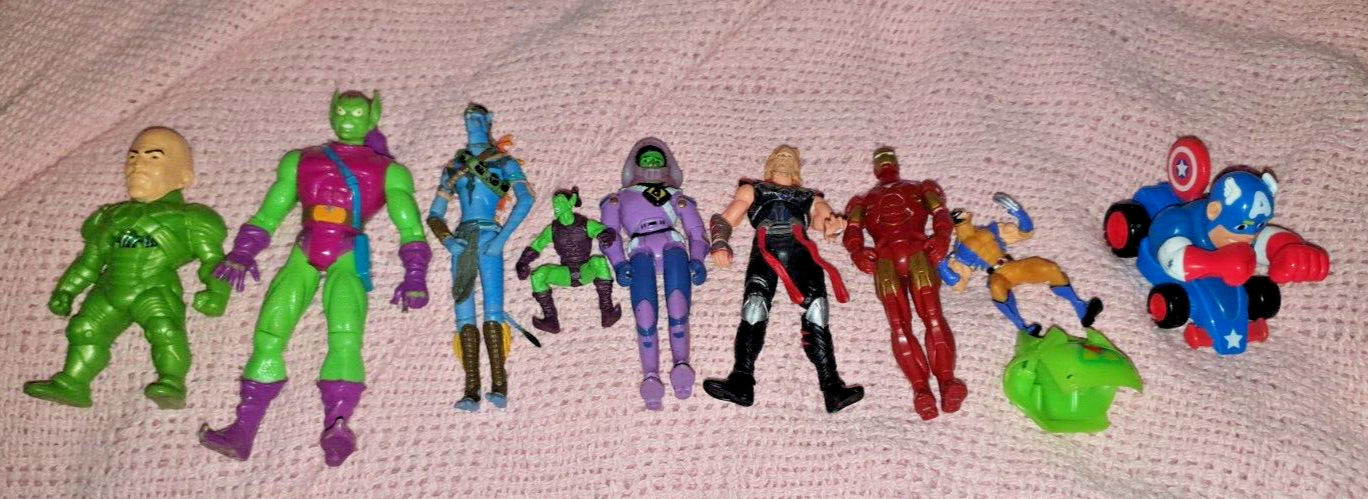 Marvel Universe DC Lex Luther LOT Spider-man X-Men Goblin Action ...