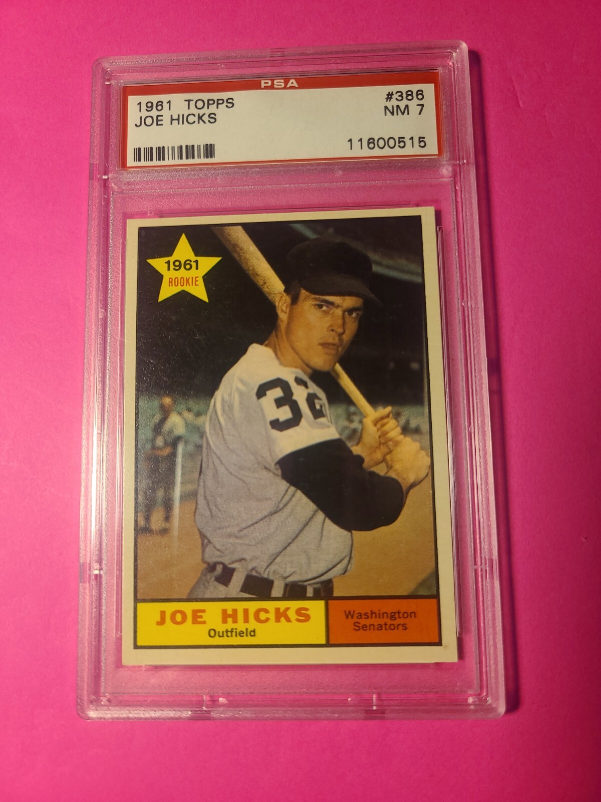 1961 Topps #386 Hicks PSA 7 NM | eBay