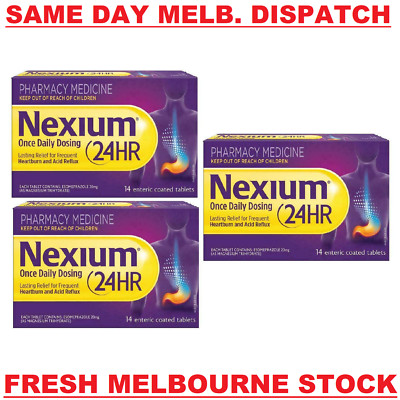 Nexium 24HR Esomeprazole 20mg Heartburn Relief Acid Reducer Reflux - 42 ...
