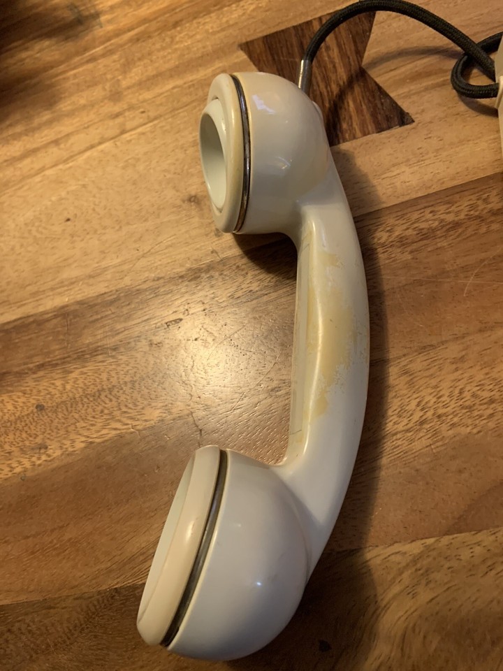Vtg Gotham Bat Phone Push Button Batman Phone Cream WWTTON Model 190 ...