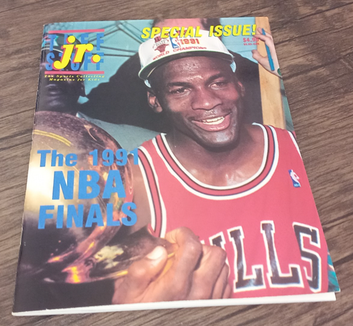 Michael Jordan1991 Tuff Stuff Jr NBA Finals Magazine with Uncut Cards ...