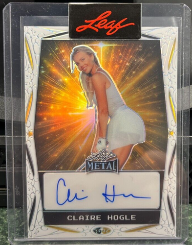 Claire Hogle 2023 Leaf Metal Prismatic Autograph Auto #d 172/307 Golf ...