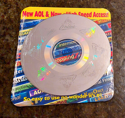 America On Line (AOL) Sealed Original disk 1999. Windows 95/98 ...