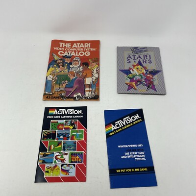 Vintage The Atari Video Computer System Game Cartridge Catalogs Lot Of ...