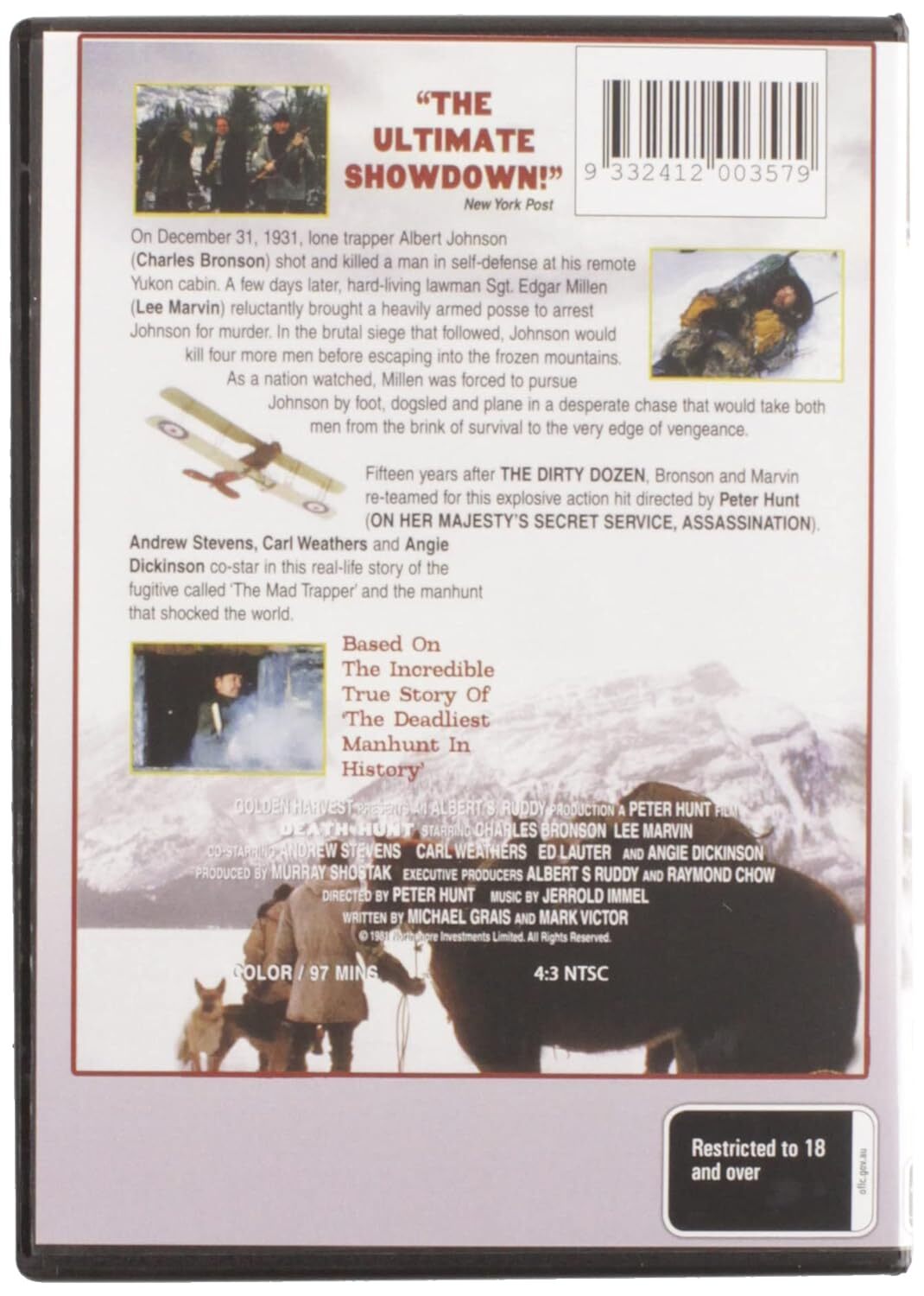 Death Hunt (DVD) Maury Chaykin Charles Bronson Andrew Stevens Ed Lauter ...