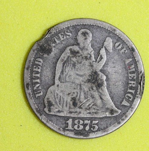 ESTATE FIND 1875-Seated Liberty Dime!! #K24835 | eBay