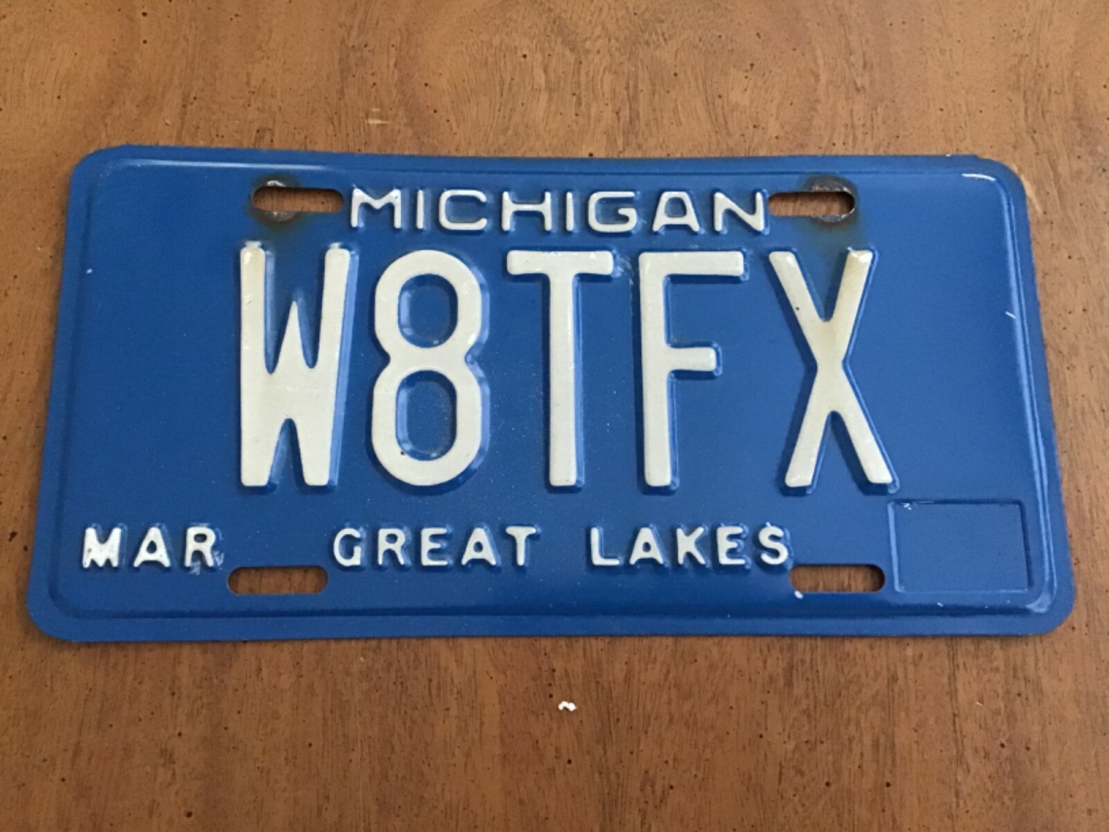 1985 Michigan Amateur Radio License Plate Tag Ham Radio | eBay