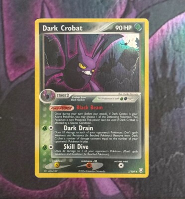 Pokémon TCG Dark Crobat EX Team Rocket Returns 3/109 Holo Rare | eBay