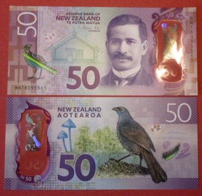 WORLD BANKNOTES(item1797)NEW ZEALAND 50 DOLLARS 2018 P194b UNCIRCULATED ...