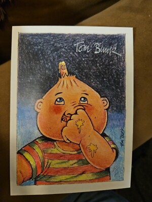 Tom Bunk Signed Card - Artist for Garbage Pail Kids and Mad Magazine | eBay