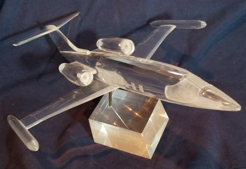Lear Jet, Acrylic/Lucite Sculpture by modernist Eugene Brignola 1 of 1 ...