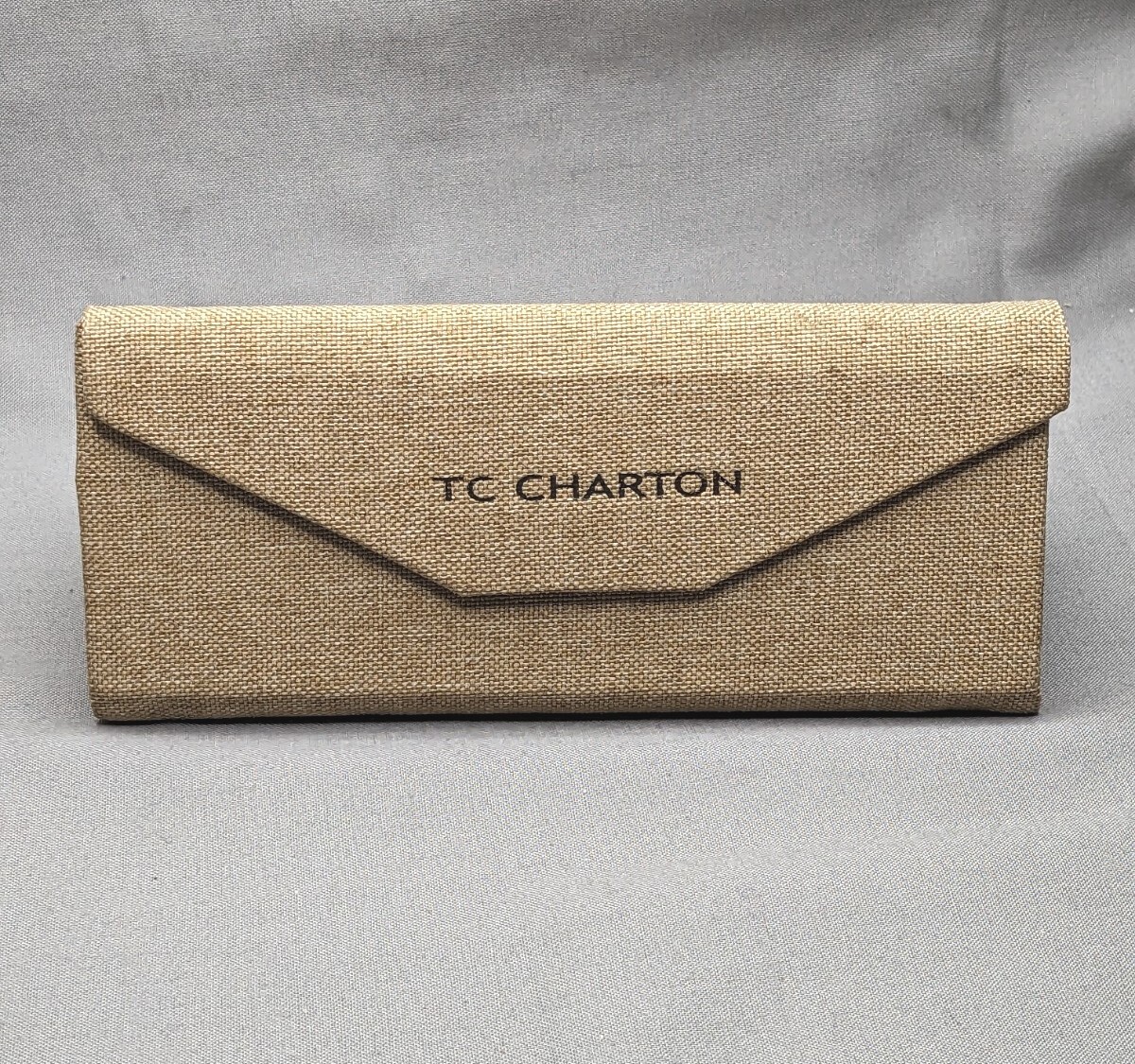 TC CHARTON Eyeglasses Triangle Foldable Beige Travel Hard Case Optical Sunglass | eBay