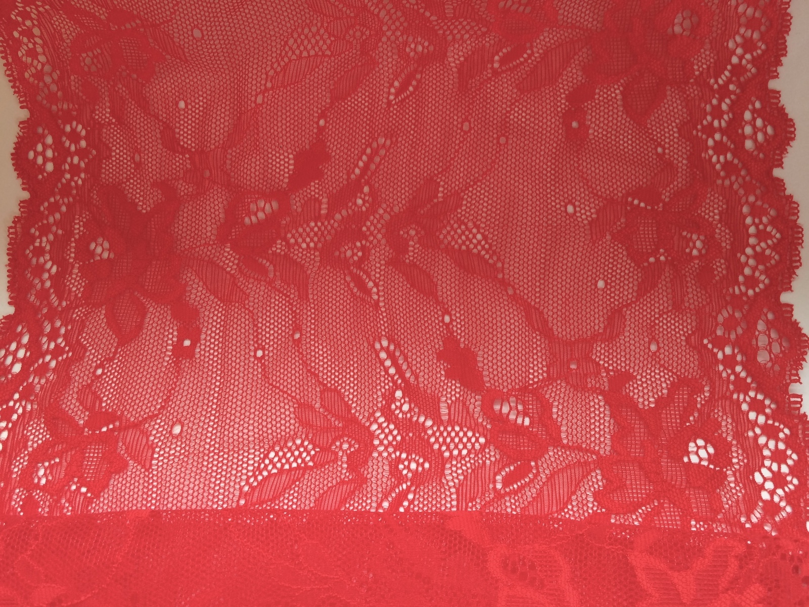 "Laces Galore" Beautiful Scarlet Red Stretch Wide Lace 24 cm Lingerie ...