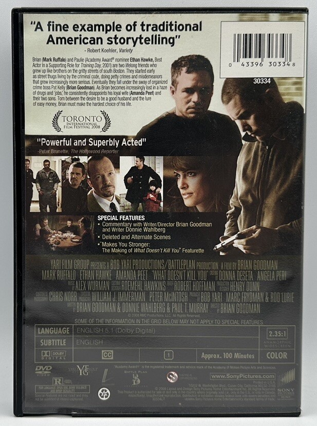 What Doesn’t Kill You DVD Mark Ruffo Ethan Hawke Amanda Peet Free ...