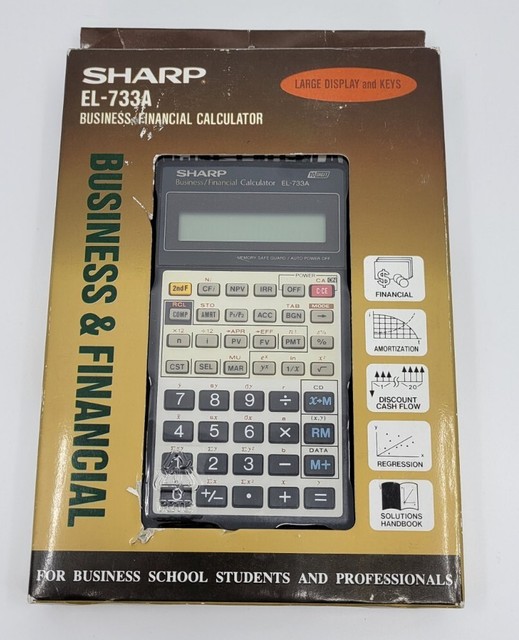 Sharp EL-733A Financial Calculator for sale online | eBay