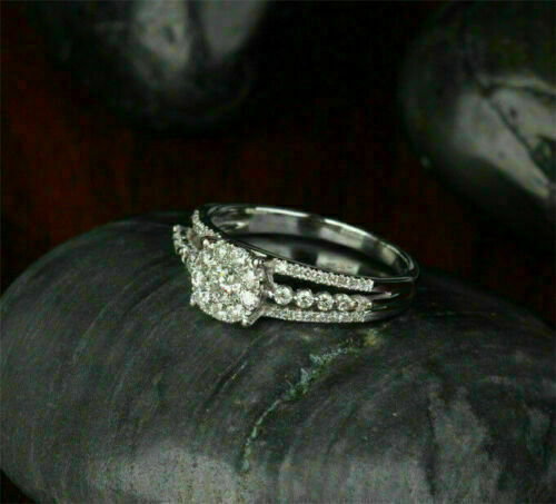 Triple Shank Engagement Ring 2.25Ct Round Cut VVS1 Moissanite in 14K ...