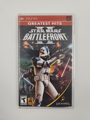 Star Wars Battlefront II PSP PlayStation Portable Complete CIB Greatest ...