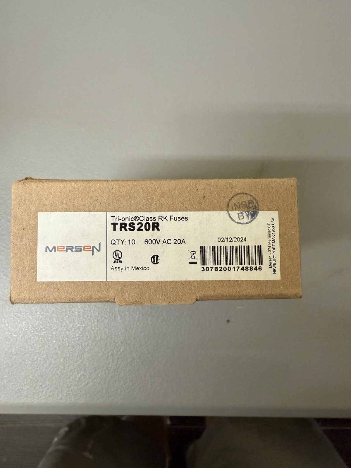 10 Mersen Ferraz Shawmut TRS20R Tri-Onic Time Delay Fuses 20a 600v ...