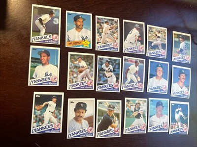 1985 TOPPS BASEBALL NEW YORK YANKEES TEAM SET 32 CARDS | eBay