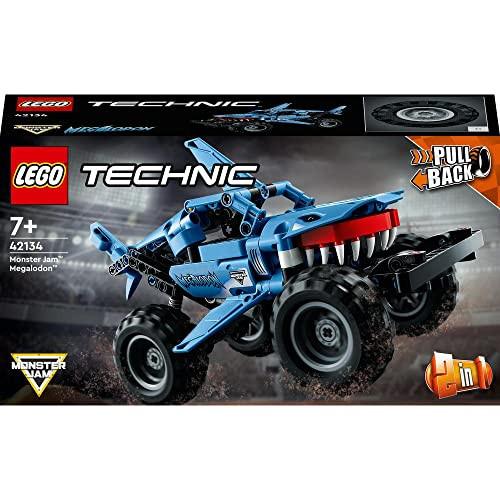 LEGO 42134 Technic Monster Jam Megalodon 2-in-1 Pull-Back Shark Car for ...