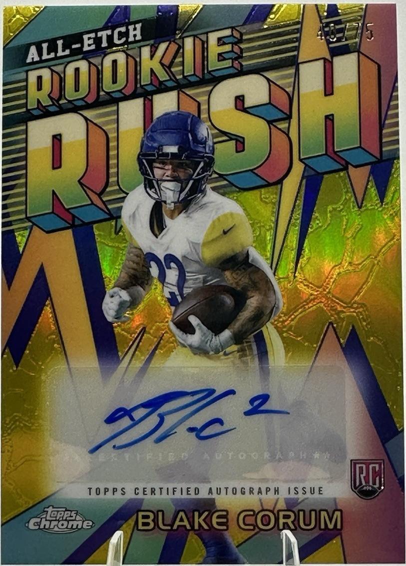 2024 Topps Chrome - All-Etch Rookie Rush Autographs Blake Corum #RRA-BC ...