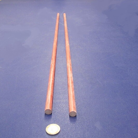 Fiberglass GPO3 Red Round Rods .500" (1/2") Diameter x 36 Inch Length ...