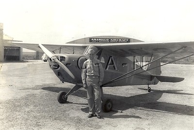 WWII US Large RP- US Army Air Force- Airplane- Piper Cub Recon ...
