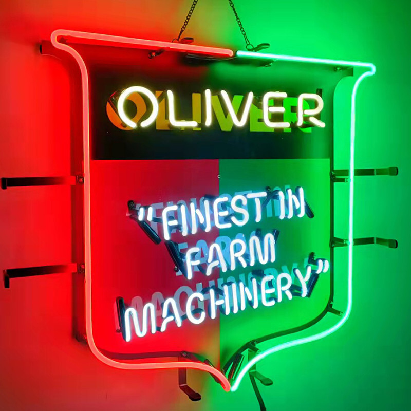 US STOCK Oliver Finest in Farm Machinery Neon Sign Lamp 24x20 Garage ...