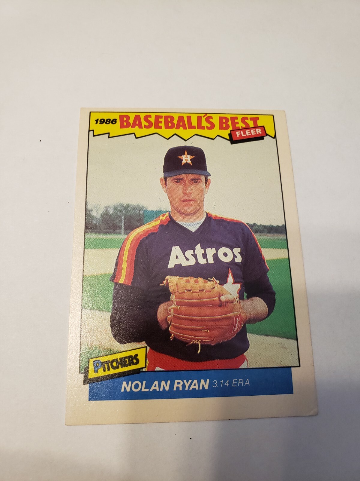 1986 Fleer Nolan Ryan Baseball Card #30 "Baseball's Best" | eBay