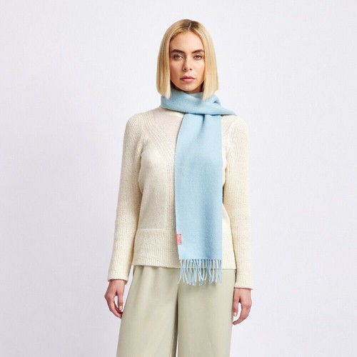 KUNA 100% baby alpaca scarf ADRIAN Celeste Blue KUNA | eBay